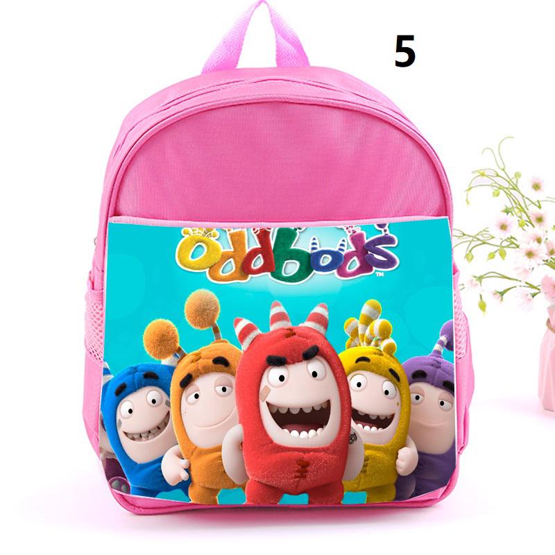 [Ready Stock]Cute Cartoon School Bag Pink Zipper Kids Backpack Oddbods ...