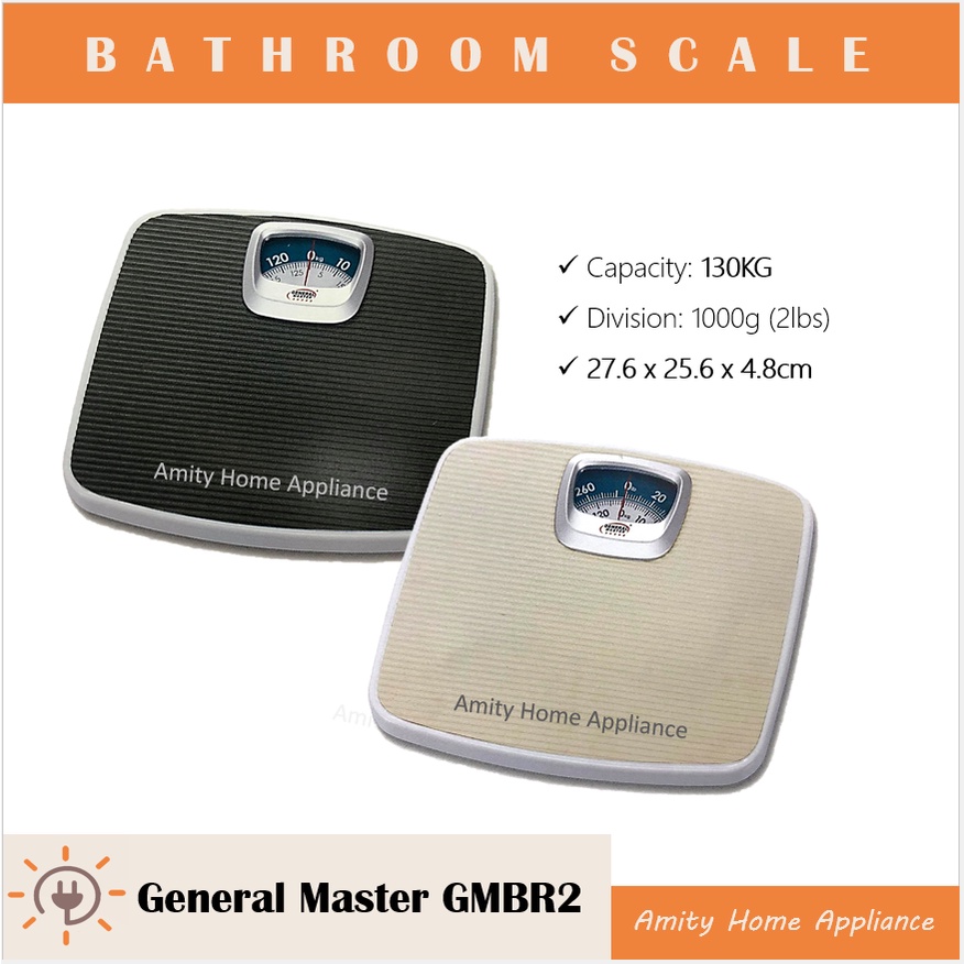 General Master Bathroom Scale Mechanical Timbangan GMBR002 | Shopee ...