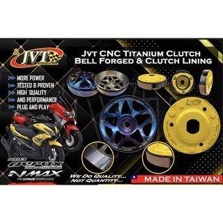 JVT Forged Titanium Clutch Bell & Clutch Lining SET for Nmax V1/V2 & Aerox V1/V2 | Shopee ...