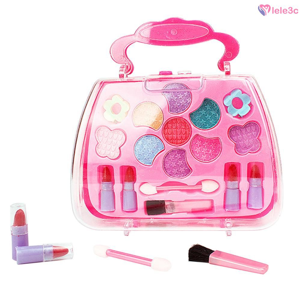 Kids Make Up Toy Set Pretend Play Princess Pink Makeup Safety Non-toxic ...