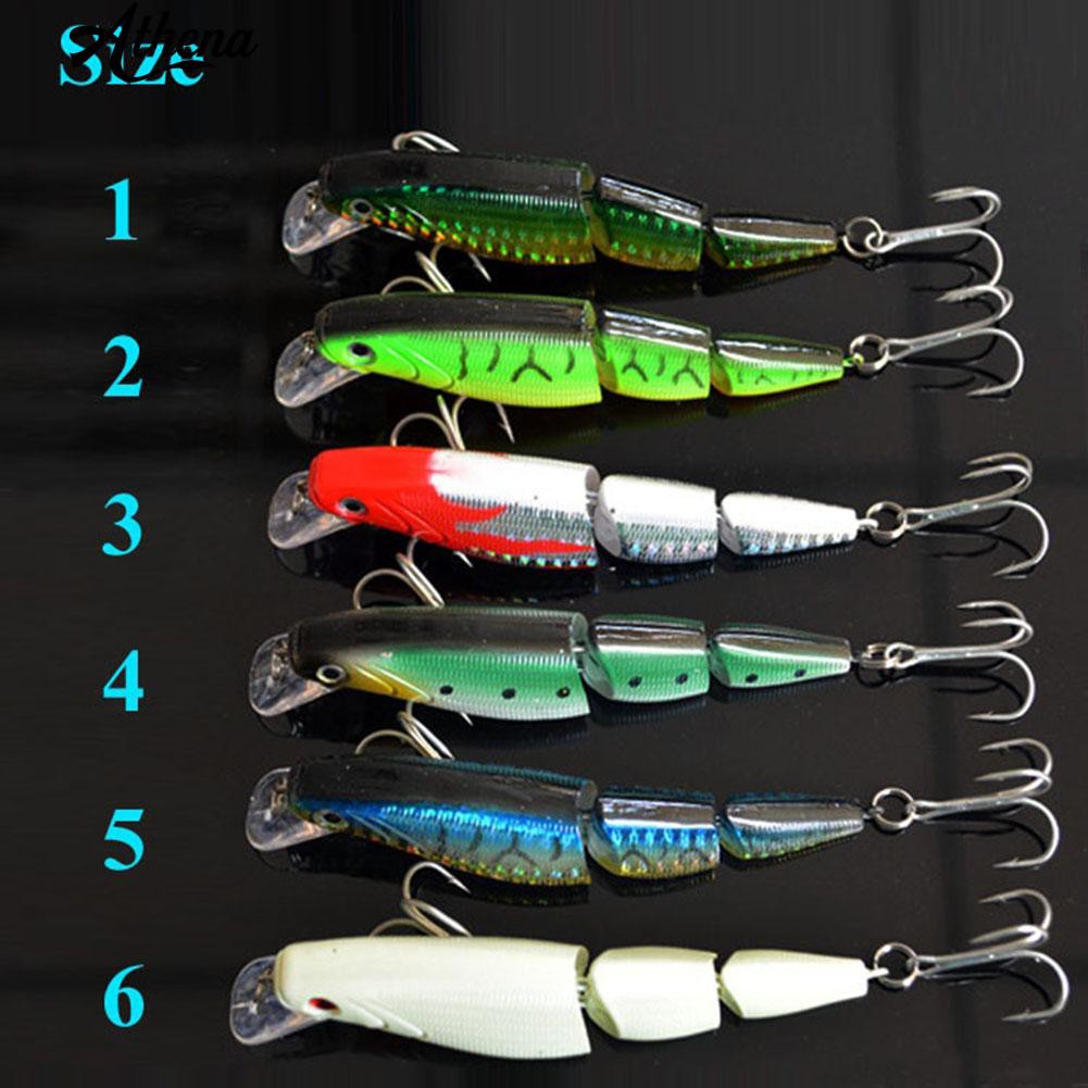 Life-like Laser Reflective Hard Fish Lure Jointed Swim Bait Fishing ...