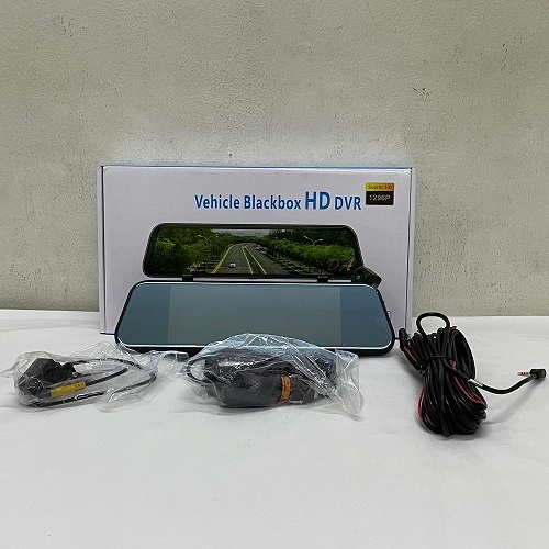 DA-707 VEHICLE BLACKBOX HD DVR ( REARVIEW MIRROR DUAL CHANNEL RECORDER ...
