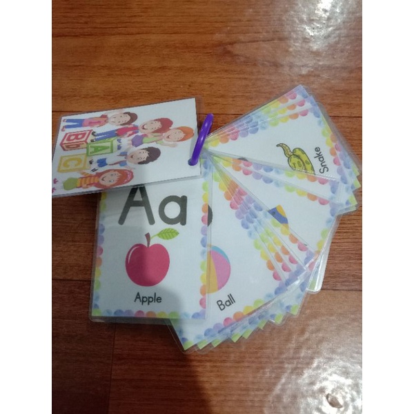 Laminated flash cards Alphabet Letters / 26 pcs. Laminated Flashcards | Shopee Philippines