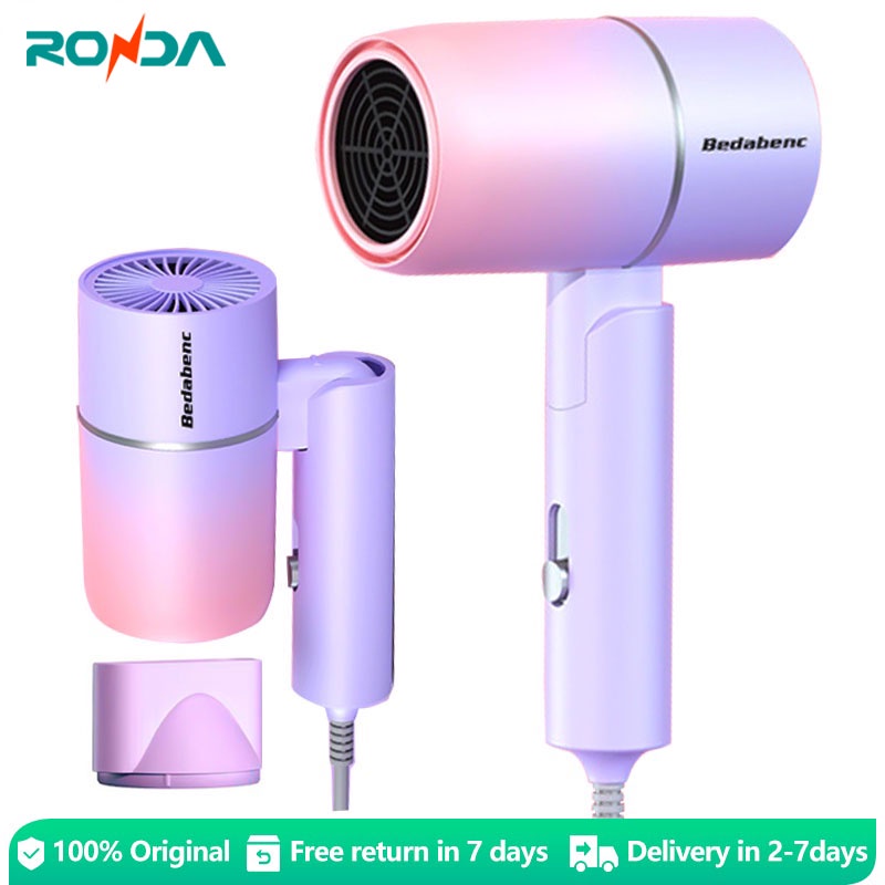 Portable Mini Hair Blower Foldable Electric Anion Blower Hair Dryer ...