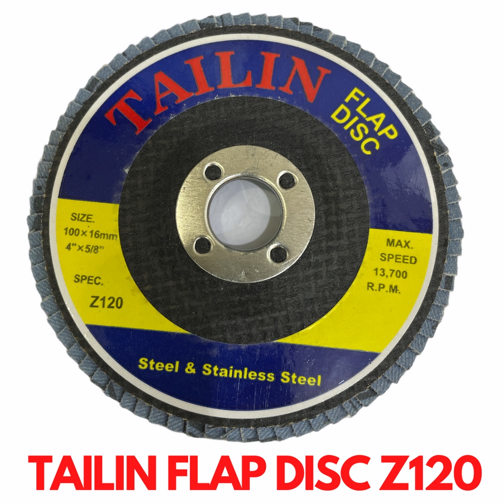 TAILIN FLAP DISC 4" Z120 | Shopee Philippines