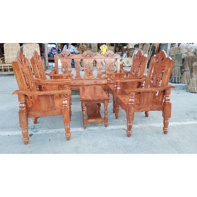 Sala Set Solid Wood. | Shopee Philippines