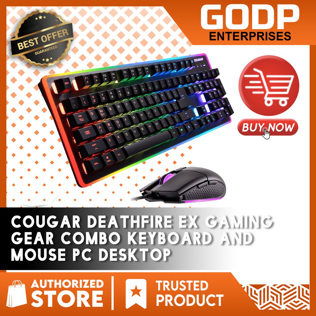 全国送料無料 パソコン PC キーボード クーガー Deathfire EX ゲーミング キーボードとマウスの組み合わせ - 多色照明効果 【保存版】