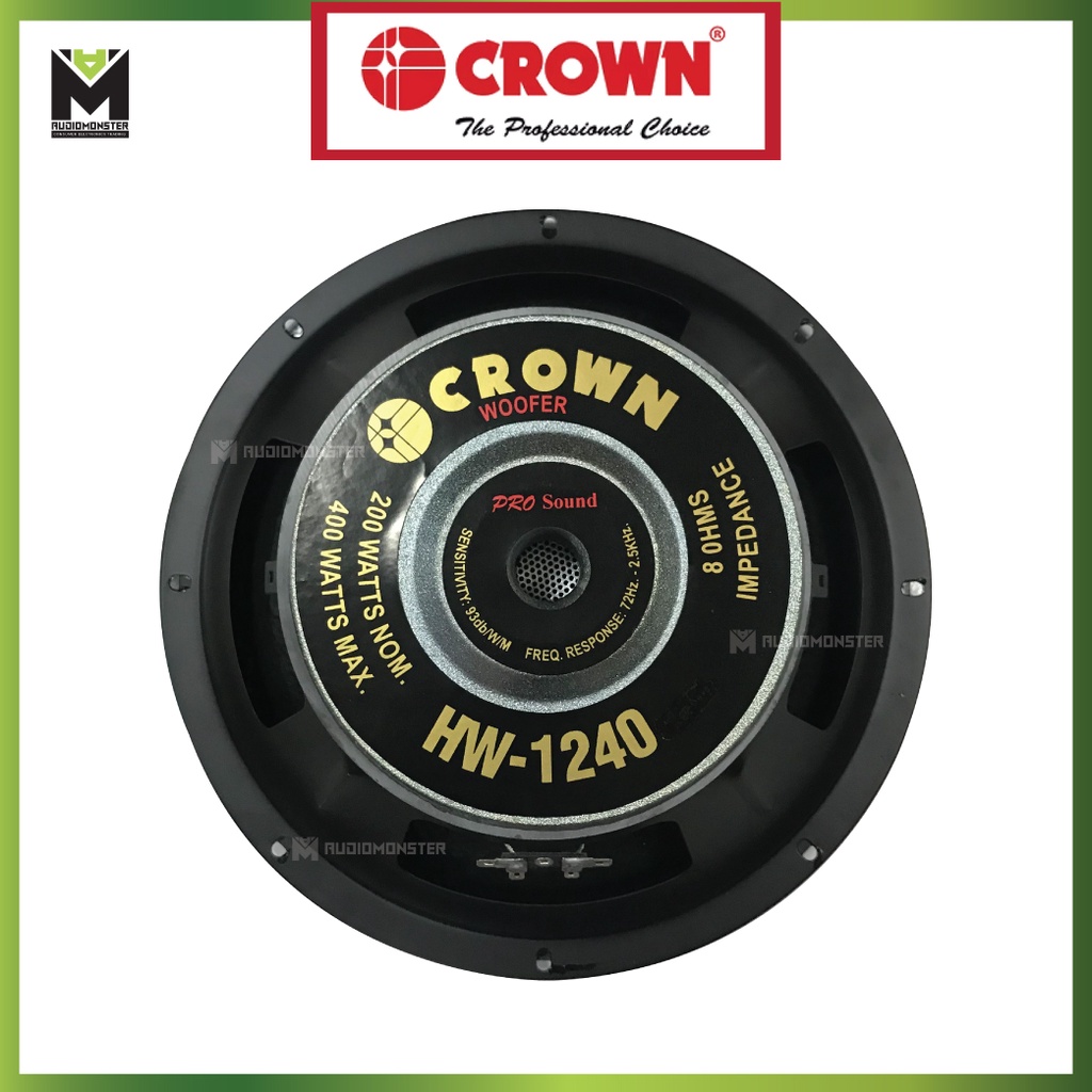 Crown HW-1240 12 inch 400 watts Woofer Speaker | Shopee Philippines