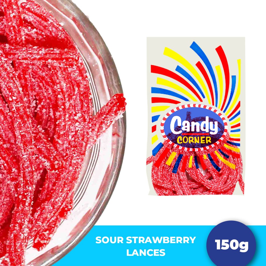 Sour Gummy Strawberry Laces 150g | Shopee Philippines
