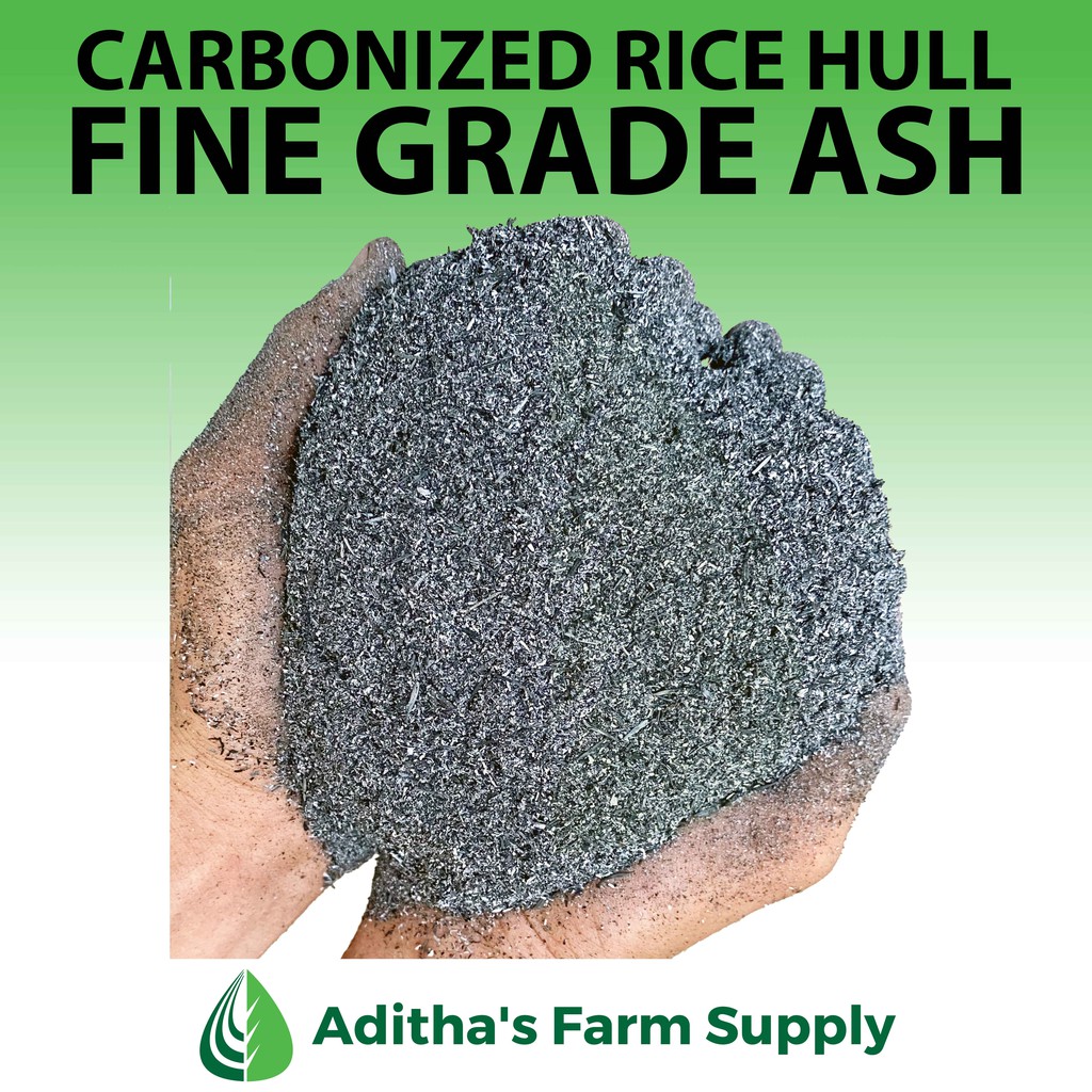 Fine Grade Ash (Carbonized Rice Hull (CRH) Ash) - 500 grams | Shopee ...