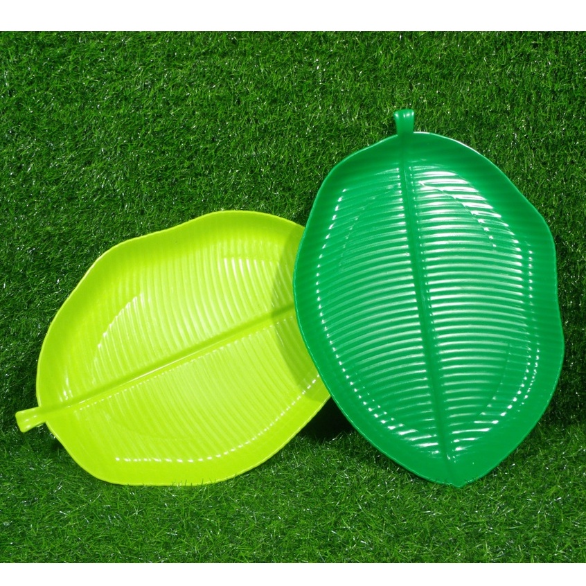 Banana Leaf Shaped Food Tray #320 (2 colors)(Random) | Shopee Philippines