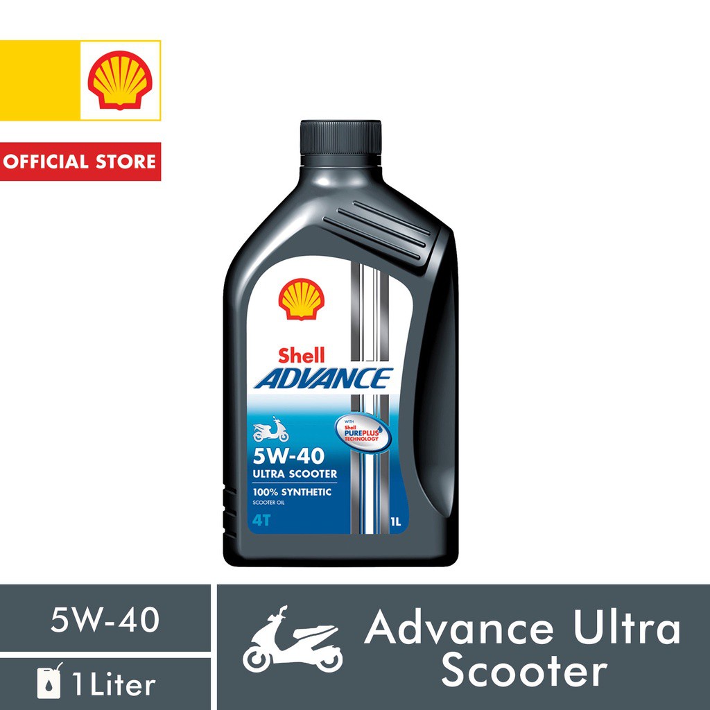 Shell Advance 4-AT Ultra Scooter 5W-40 1Liter | Shopee Philippines