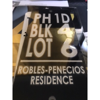 Address Plate/House Plate | Shopee Philippines