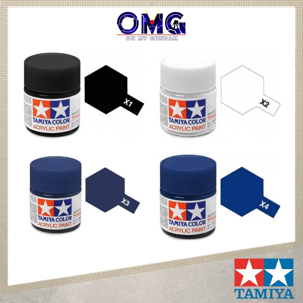 Paint Tamiya Color Acrylic Paints X1 - X4 Acrylic Royal Blue X3 Blue X4 ...