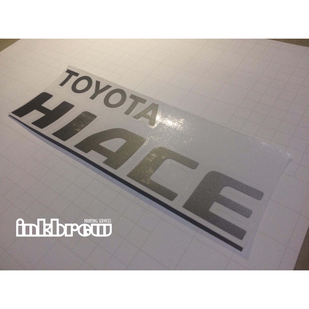 Toyota Hiace Tailgate Sticker for H200 Commuter | Shopee Philippines