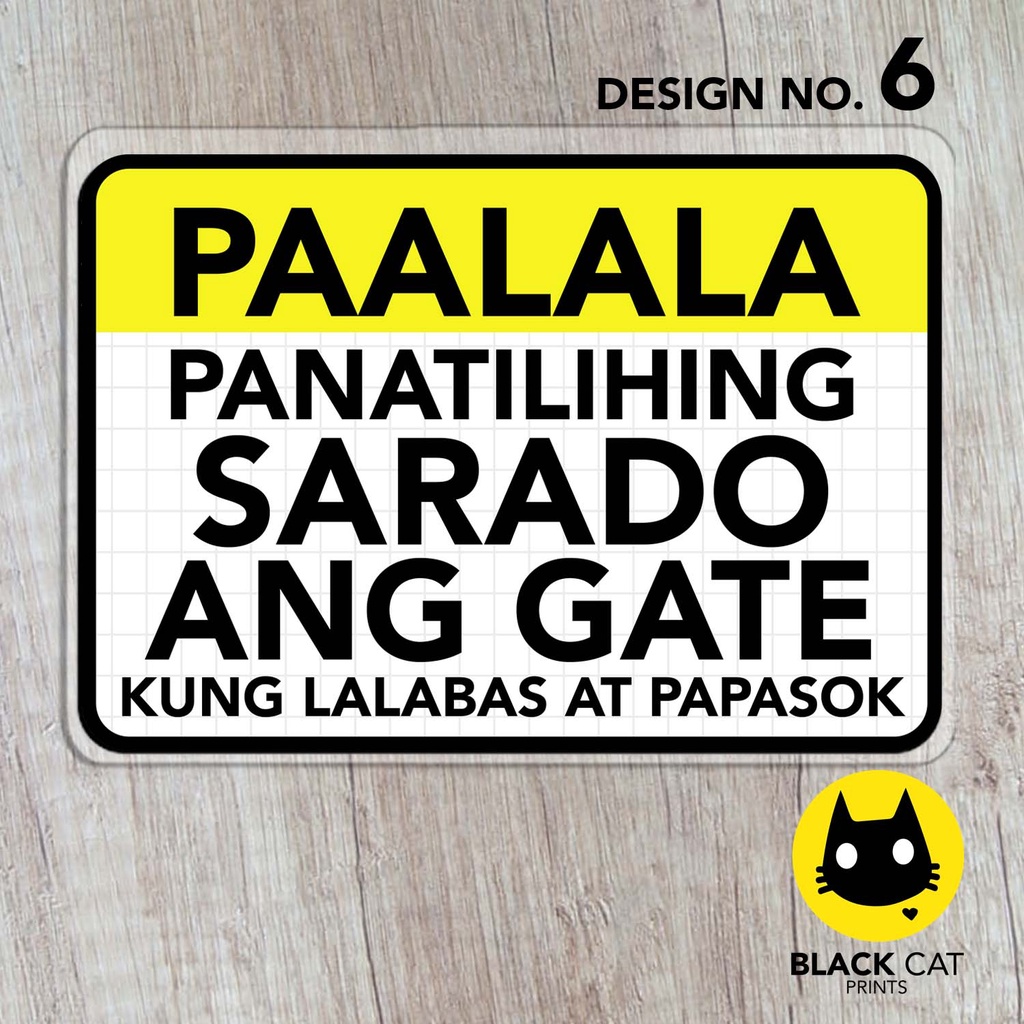 Panatilihing Sarado ang Gate Sign | Laminated Signage | Sign Board ...