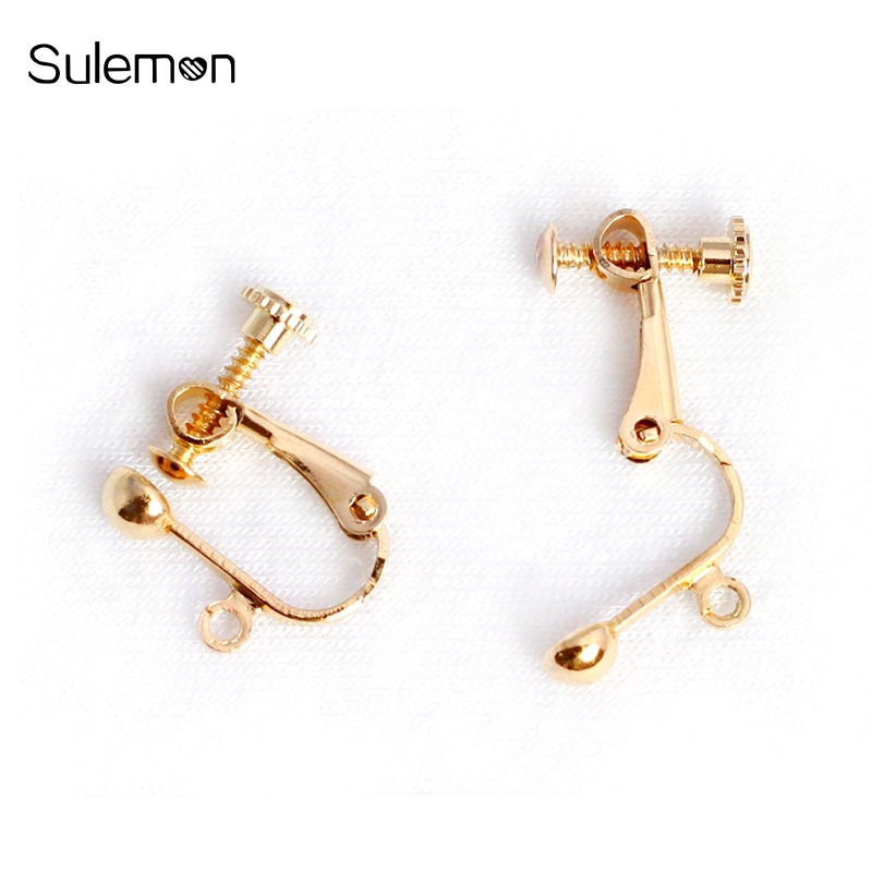 20pieces/Lot Screw Ear Clip DIY Handmade Earrings Findings Jewelry ...