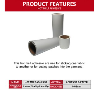 Quaff 20 Inches X 1 Meter Hotmelt Adhesive Glue For Patches Logo And ...