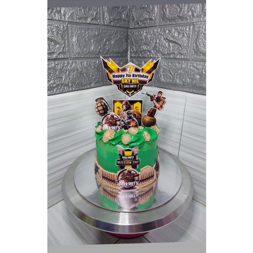 customized photo Printed cake toppers call of duty | Shopee Philippines