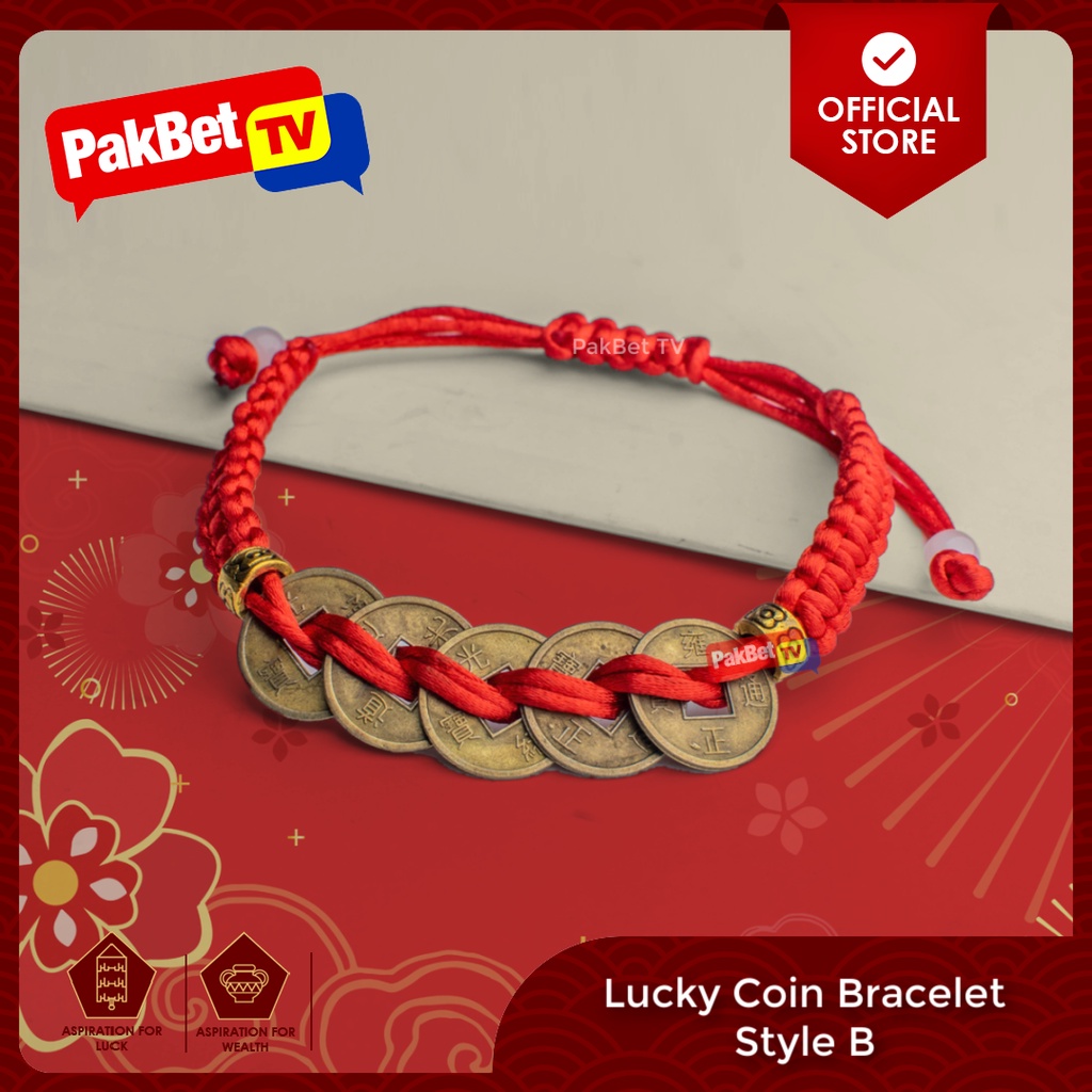 Lucky Coin Bracelet Adjustable Style B | Feng Shui by PakBet TV ...
