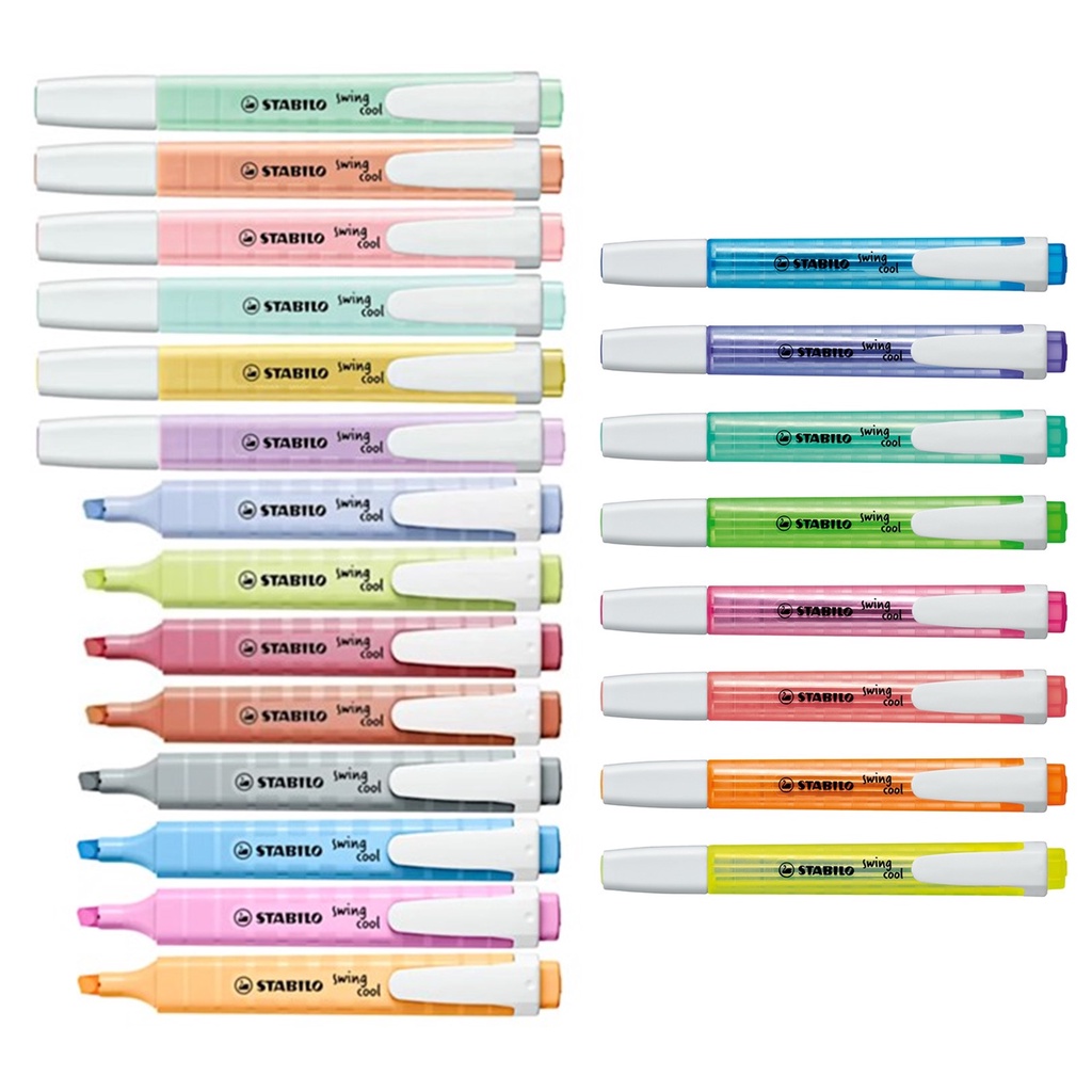 Stabilo Swing Cool Highlighters Complete Set of 22 (Fluorescent ...