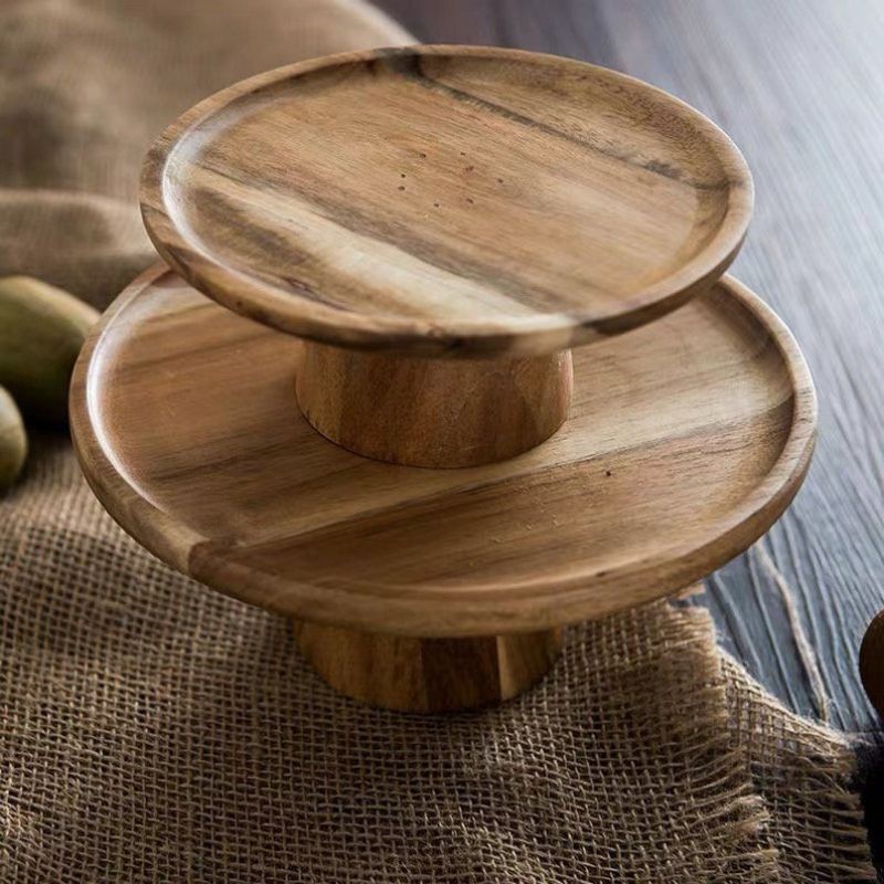Rustic Wooden Cake Stand - UniTop