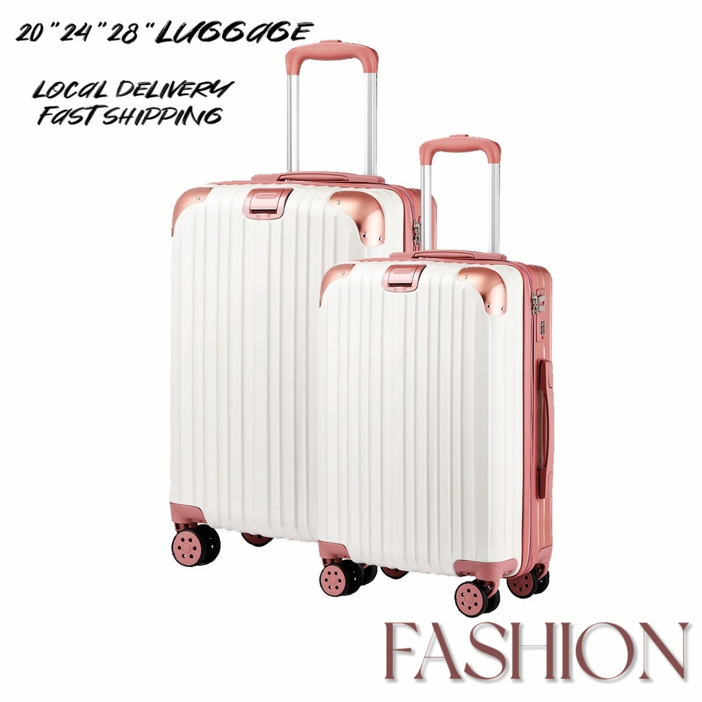 [Local ship]20"24"28" Trolley Case Suitcase Lightweight ABS PC CarryOn ...