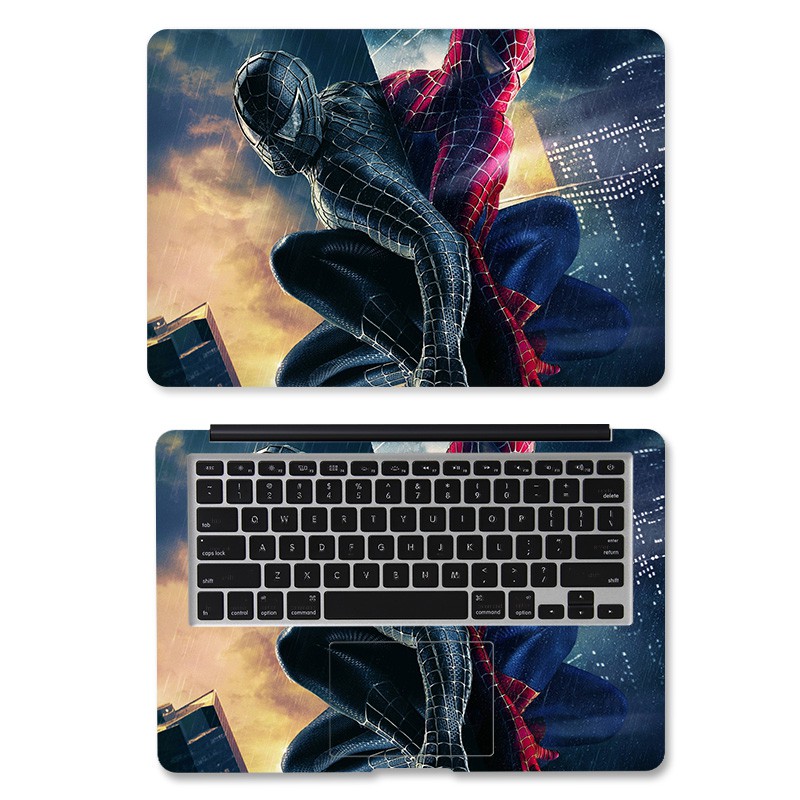 ★Free Keyboard Film★ Universal Spiderman Theme Laptop Cover Laptop Skin ...