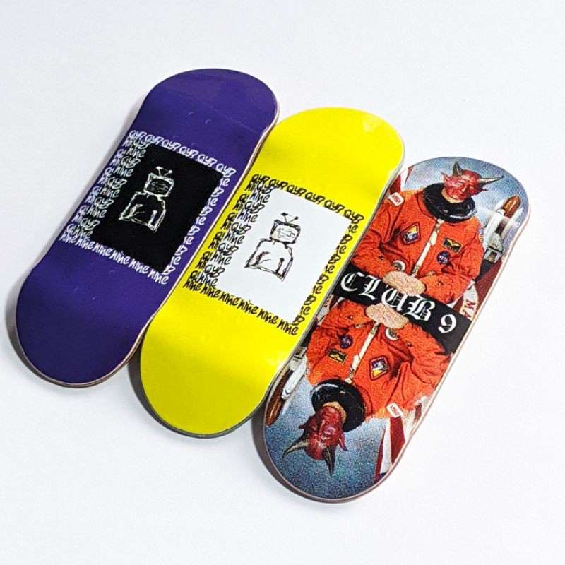 Club 9 Professional Fingerboard Deck made with 7 ply maple. | Shopee ...