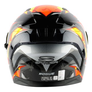 Spyder Full-Face Helmet ROGUE GD Series 2 (FREE CLEAR VISOR) | Shopee ...