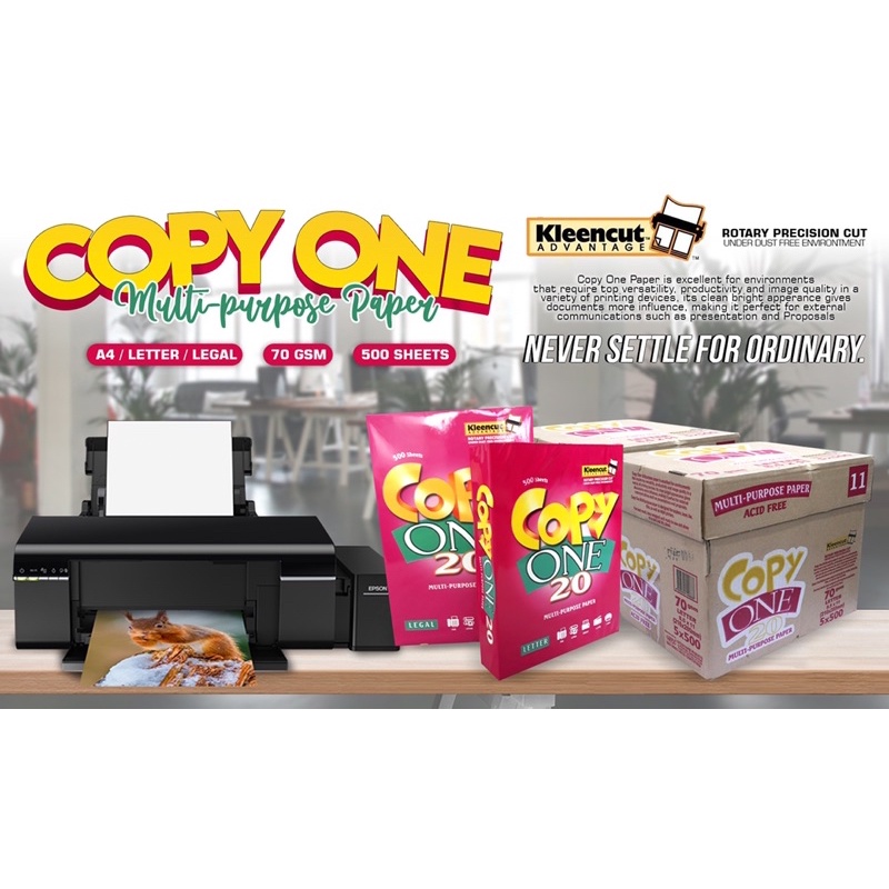 Copy One Bond Paper / for School and Office Use 70GSM (500 sheets ...