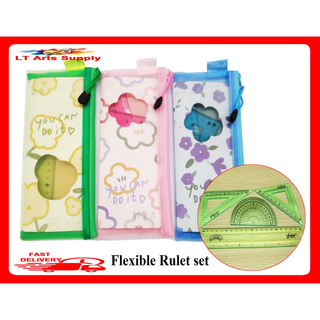 Little frog 4pcs Flexible ruler set measuring device plastic ruler 20cm ...