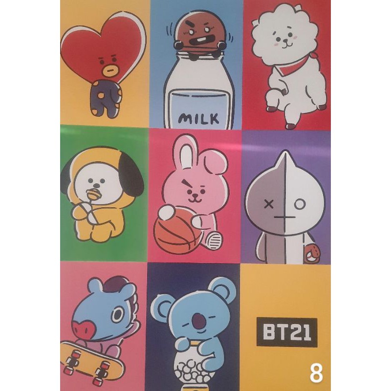 BT21 A3 size poster p2849 | Shopee Philippines