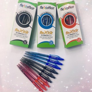 Flextok and Flexstick Ballpen Retractable Easy Smooth Writing 12pcs ...