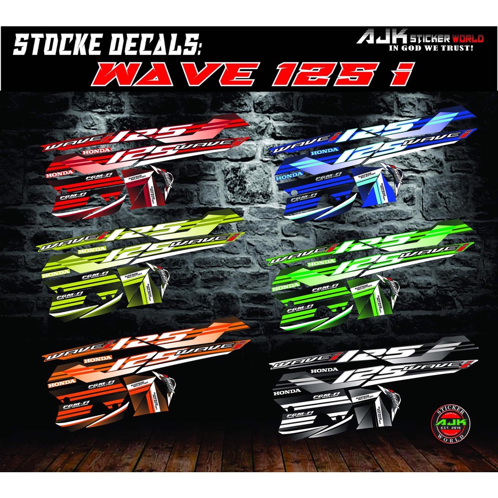 Honda Wave 125i Stock Decals | Shopee Philippines