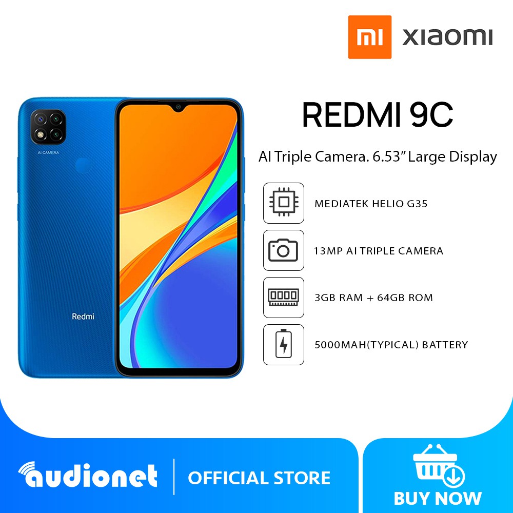 Xiaomi Redmi 9C 3GB RAM + 64GB ROM Smartphone | Shopee Philippines