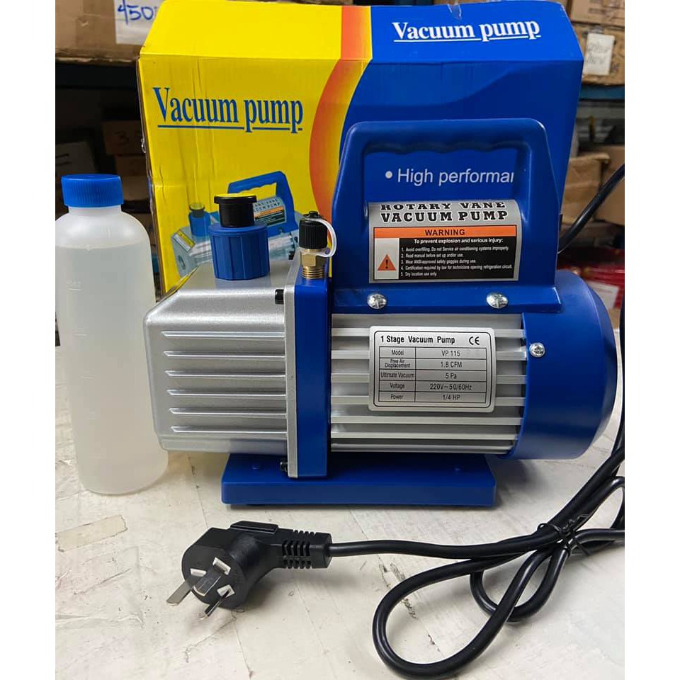 3CFM Rotary Mini Vane Vacuum Pump For HVAC AC R134a Air Conditioning ...