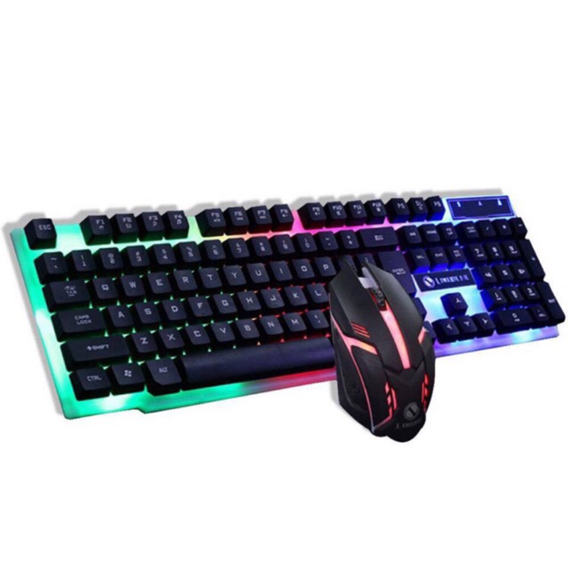 GTX-300 Colorful LED Illuminated Backlight USB Wired PC Laptop Gaming ...