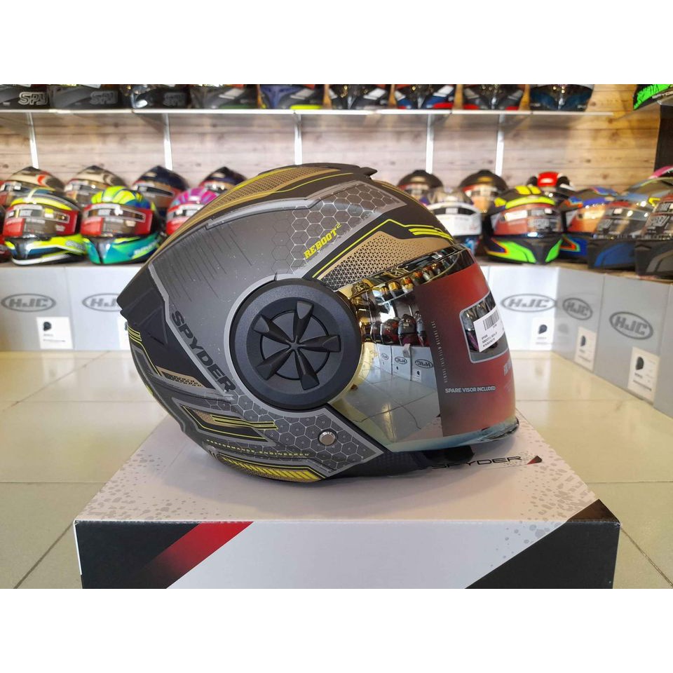 SPYDER REBOOT 2 ATLAS HALF FACE HELMETS | Shopee Philippines