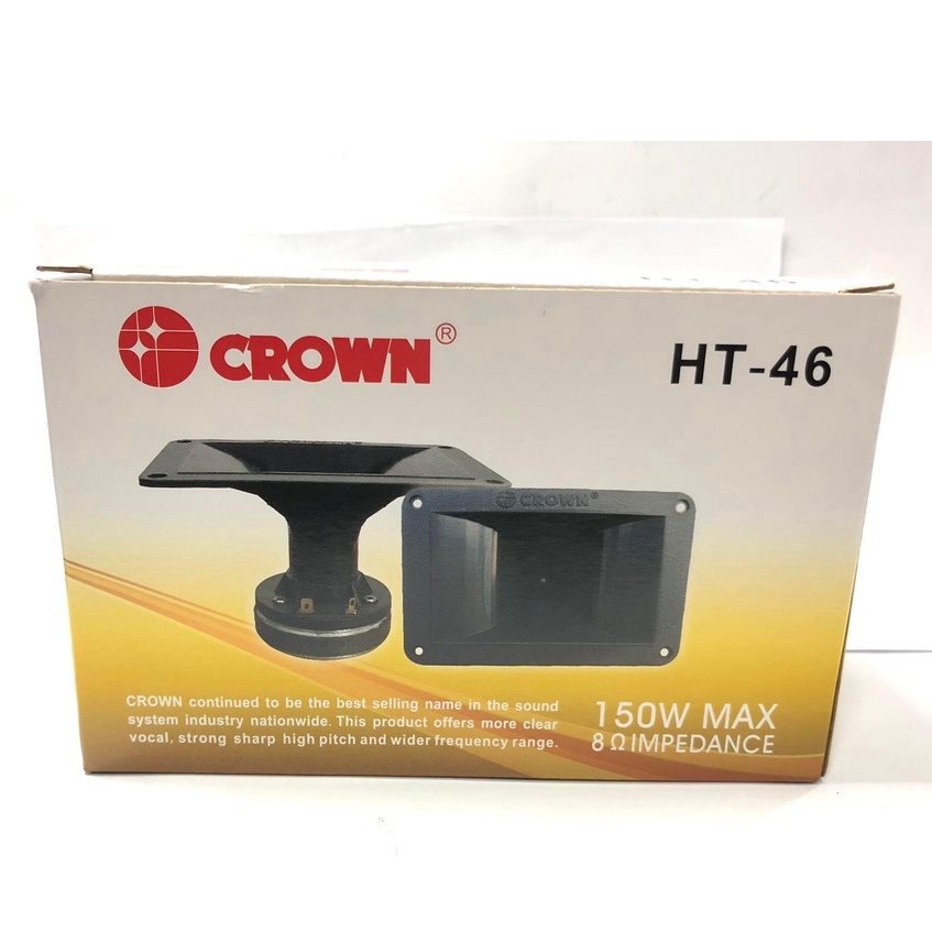 Crown HT-46 150 watts Horn Tweeter Speaker (Original) | Shopee Philippines