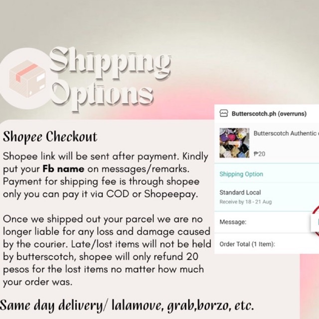 Butterscotch.ph (overruns), Online Shop | Shopee Philippines