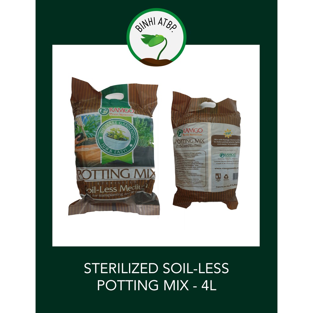 Ramgo Soil-less Potting Medium 4L Bag | Shopee Philippines