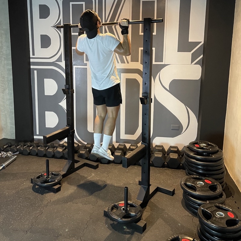 Mobile squat stand rack with pull up for squats bench press adjustable ...