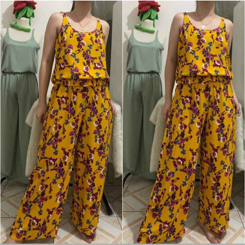 Challis Squarepants Terno Floral Printed | Shopee Philippines