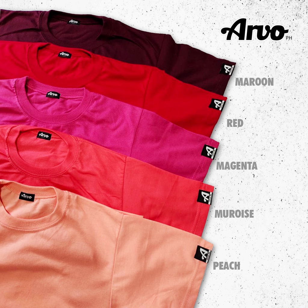 ARVO PH - Red Series Plain Tee Shirts | Shopee Philippines