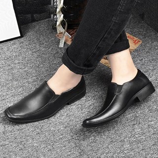 Black shoes for men rubber formal shoes COD#6085 | Shopee Philippines