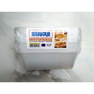 Disposable Microwavable Rectangle Tupperware with Lid (10 pcs ...