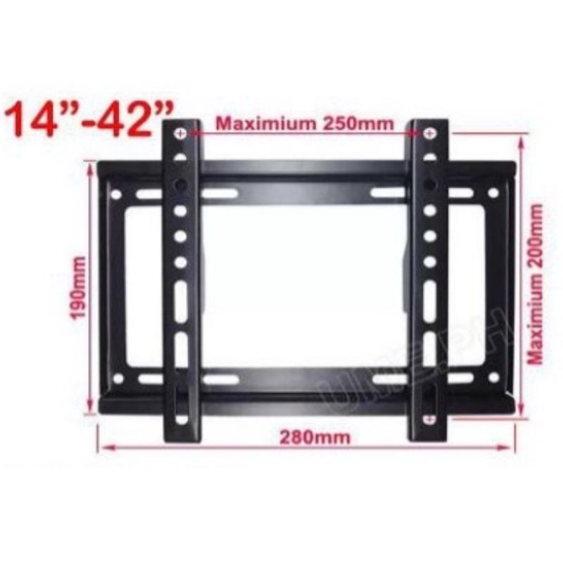 Universal TV Wall Mount Bracket | Shopee Philippines