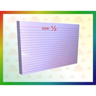 Index Card Sizes (1/2, 1/4, 1/8) | Shopee Philippines
