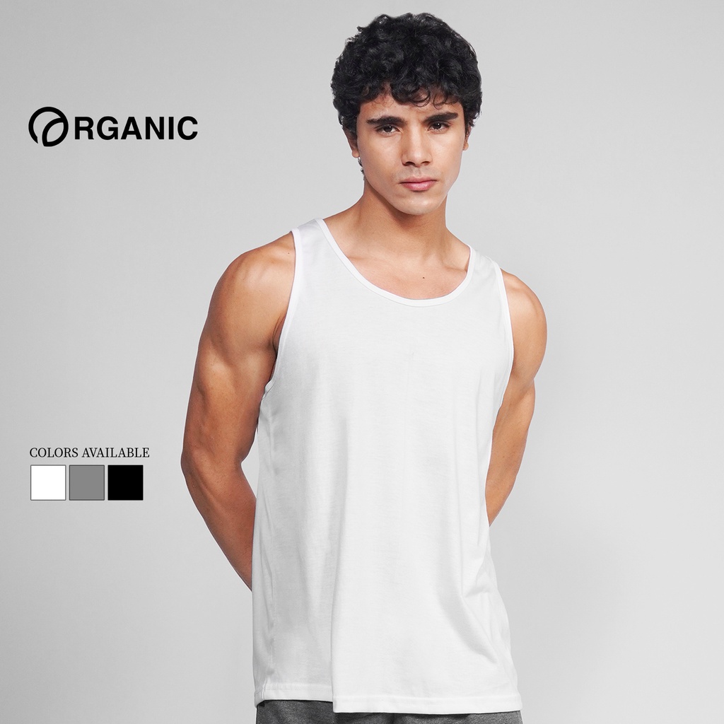 Organic Cotton Sando for Men Tops Shirt Tank Sleeveless Korean Top ...